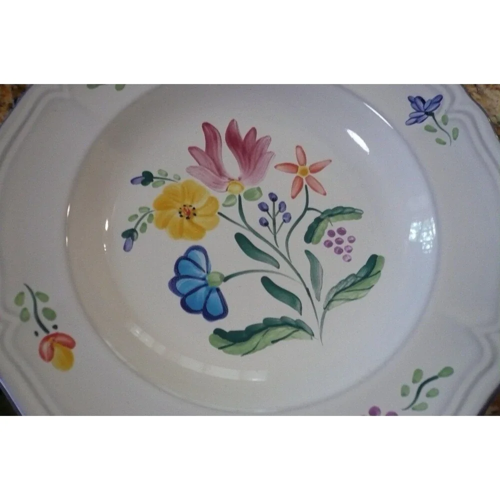 Herend | Dining | Herend Bouquet Village Pottery Set S 2 Large Rim Soup ...